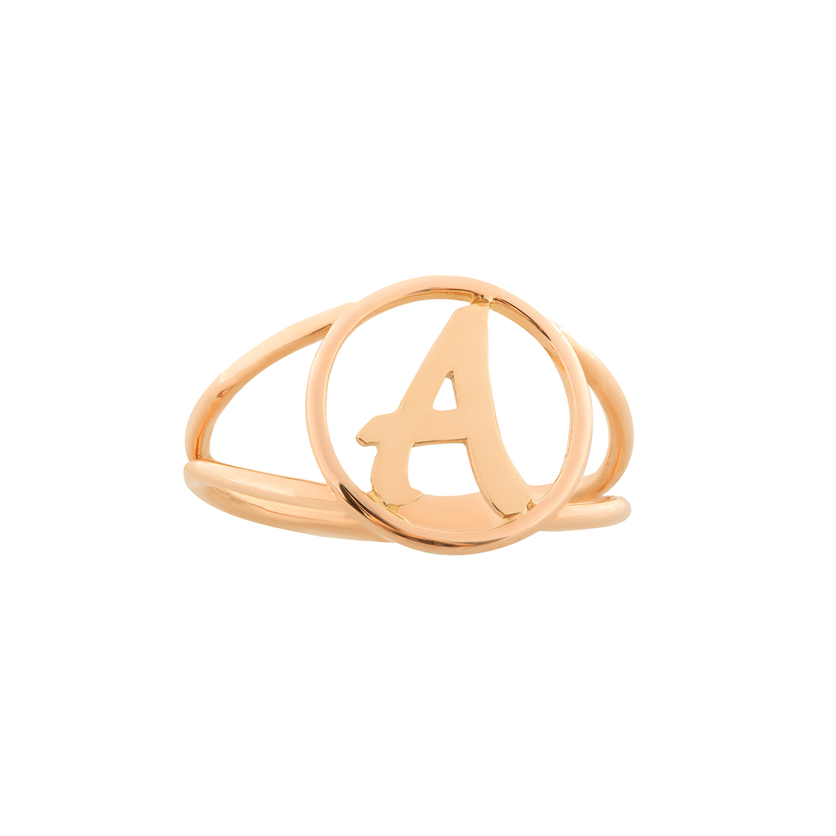 CUSTOM INITIAL ROUND RING – Aurum Jewellery
